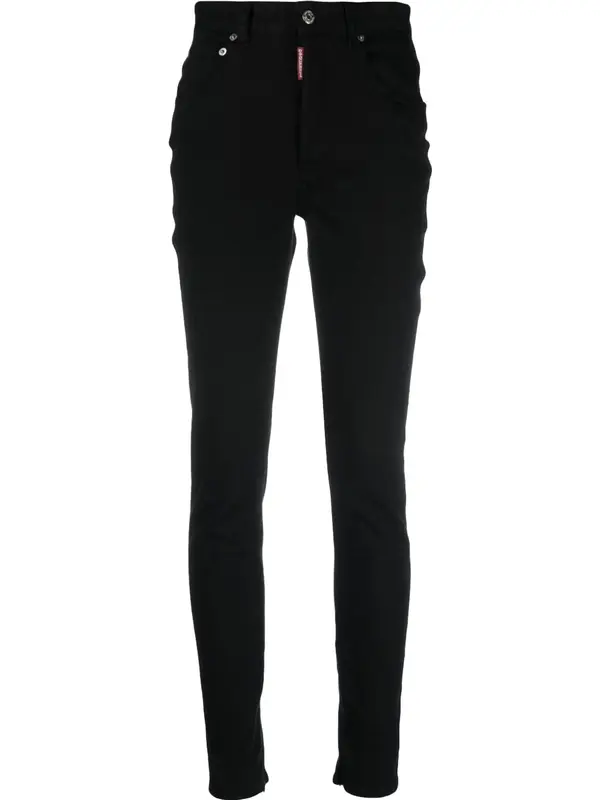 Dsquared2 High-waist Slim-cut Jeans - Black