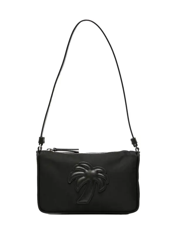 Palm Angels Palm-appliqué Shoulder Bag - Black