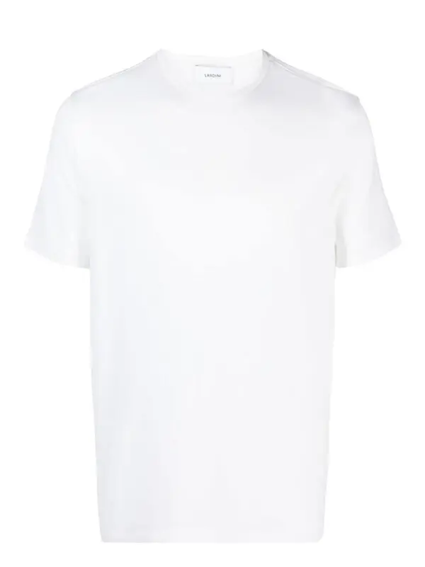 LARDINI Short-sleeved Wool T-shirt - White