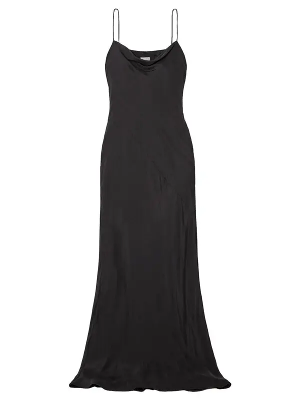 Dries Van Noten Deryl Draped Maxi Dress - Black