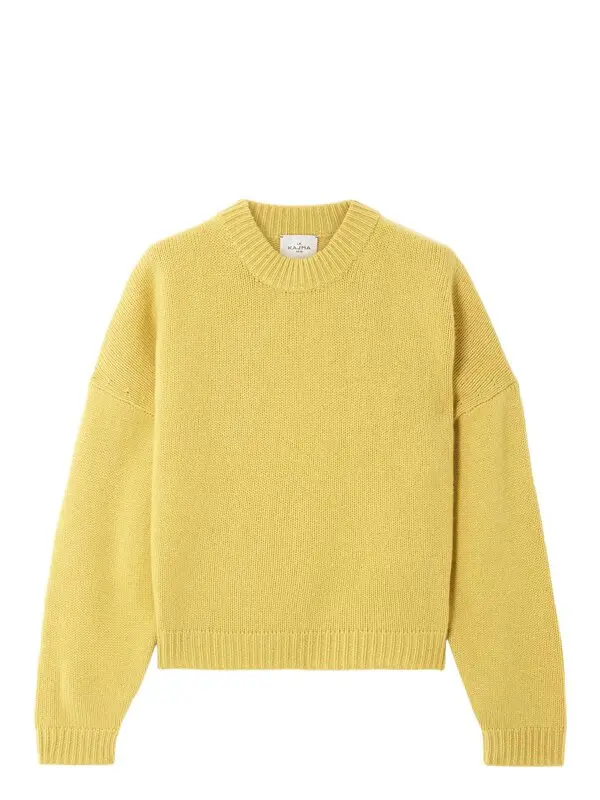 Le Kasha Anong Organic Cashmere Sweater - Yellow