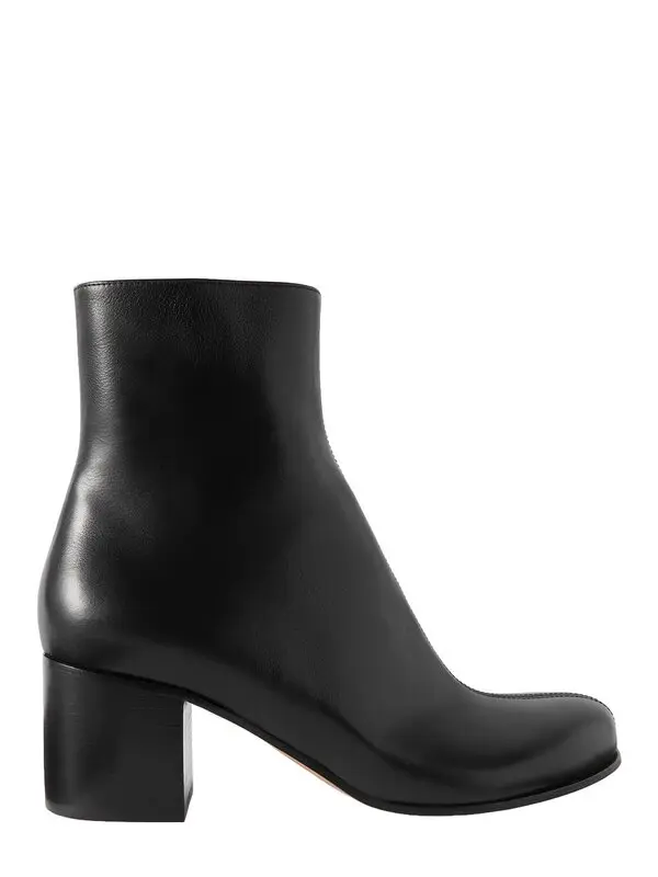 Loewe Terra Leather Ankle Boots - Black