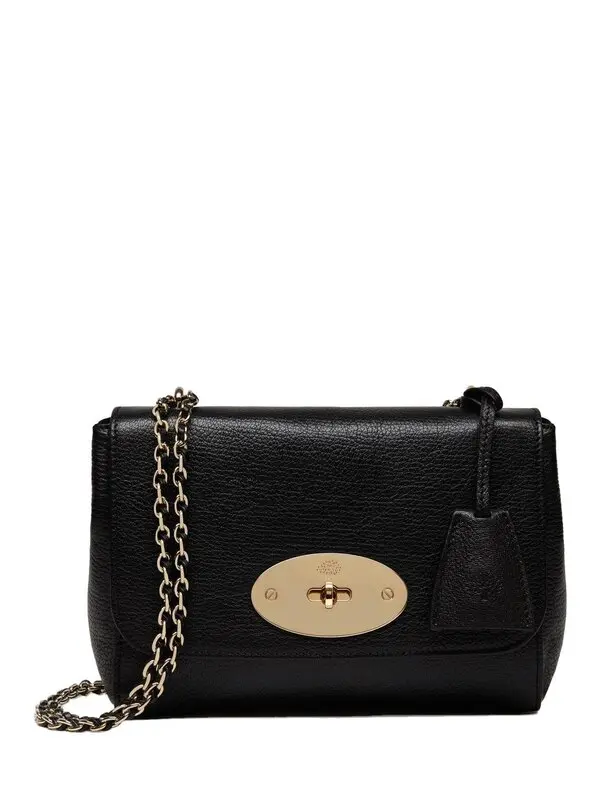 Mulberry Lily Evening Bag - Black Glossy Goat