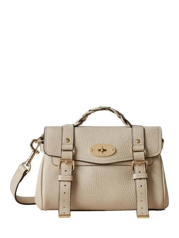 Mulberry Alexa Satchel Bag - Chalk Heavy Grain