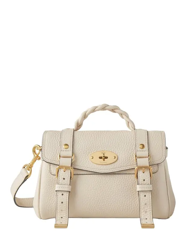 Mulberry Alexa Satchel Bag - Eggshell Heavy Grain