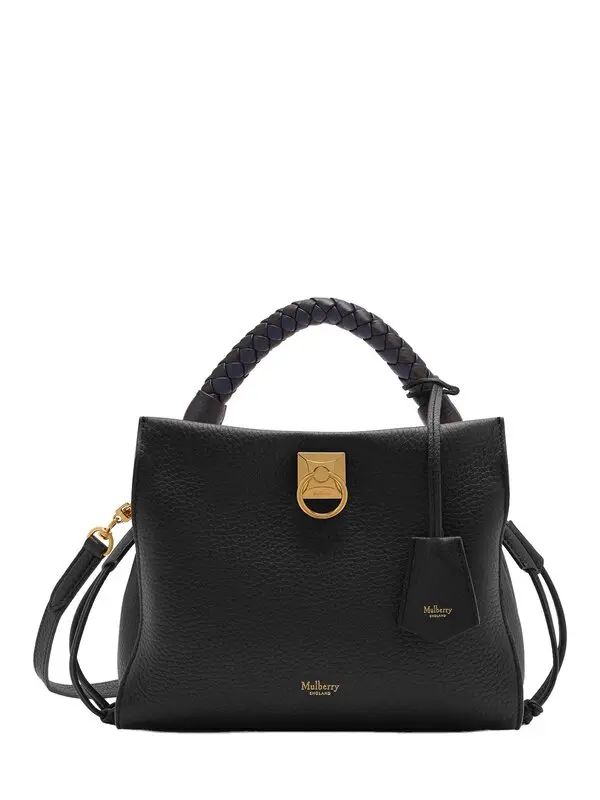 Mulberry Small Iris - Black & Midnight Heavy Grain