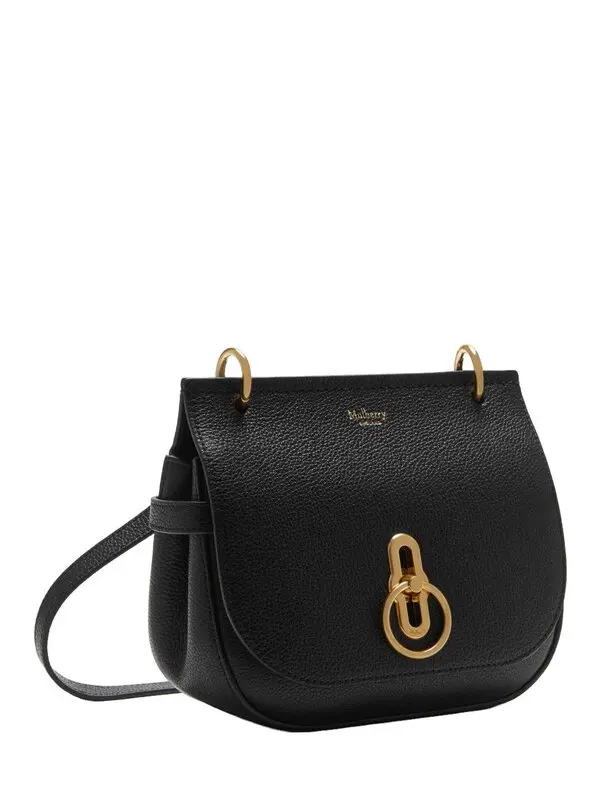 Mulberry Small Amberley Satchel - Black Small Classic Grain