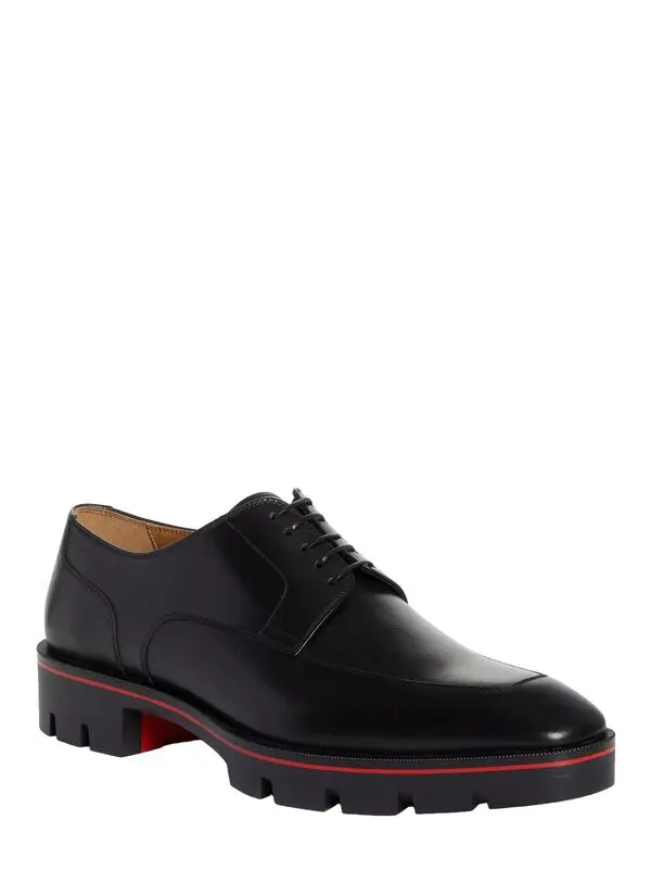 CHRISTIAN LOUBOUTIN Davisol Lug Sole Derby - Bk01-black