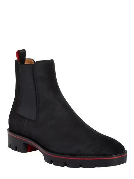 CHRISTIAN LOUBOUTIN Alpinsol Chelsea Boot - Bk01-black