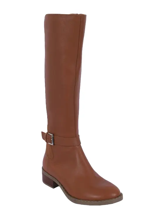 Gentle Souls By Kenneth Cole Brinley Knee High Leather Boot - Luggage Leather