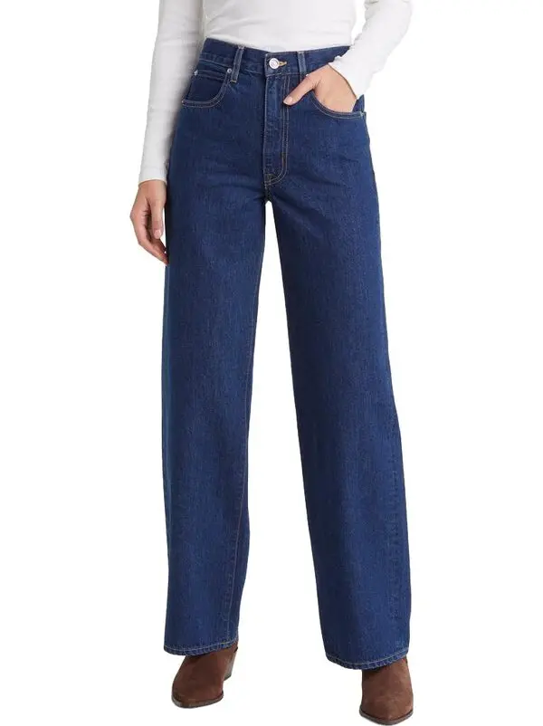 SLVRLAKE Grace High Waist Wide Leg Jeans - Evermore