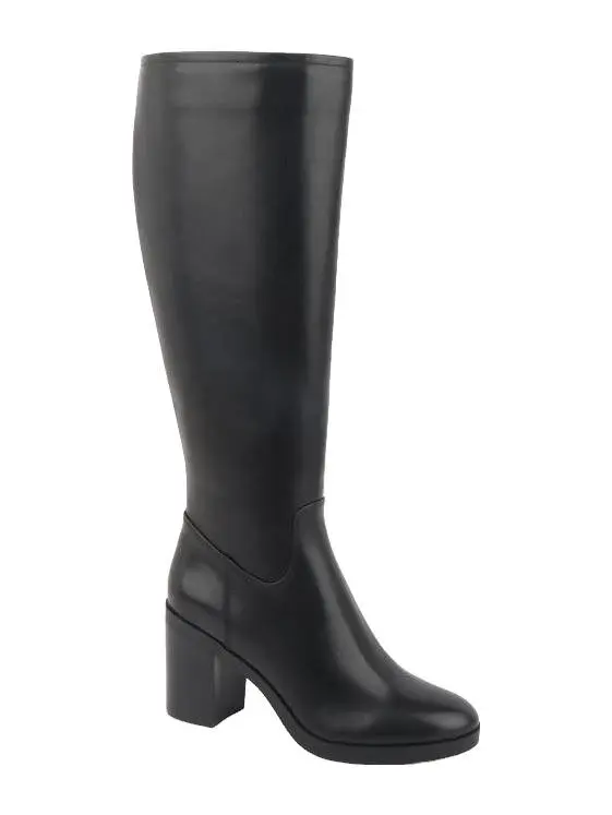 KENNETH COLE Veronica Knee High Boot - Black Leather