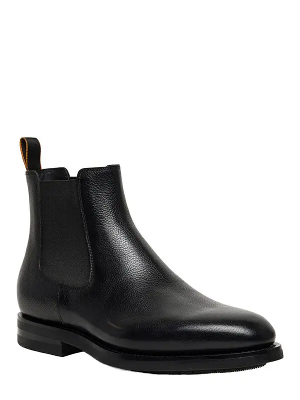 Santoni Enver Chelsea Boot - Black-n01