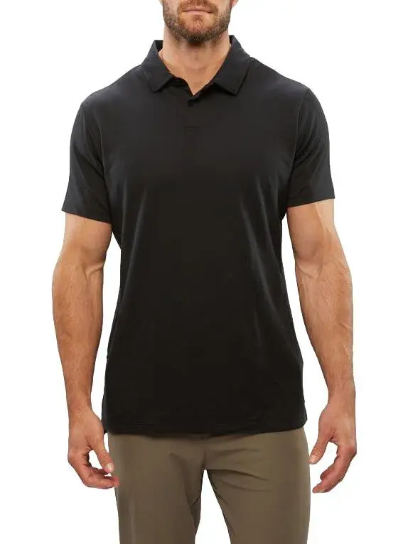 CUTS Coz Split Hem Polo - Black