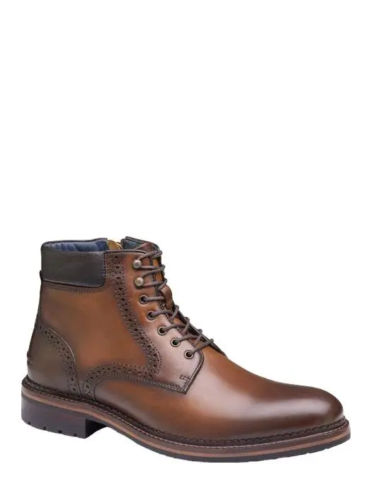 Johnston & Murphy Xc Flex Connelly Lace-up Leather Boot - Tan Full Grain