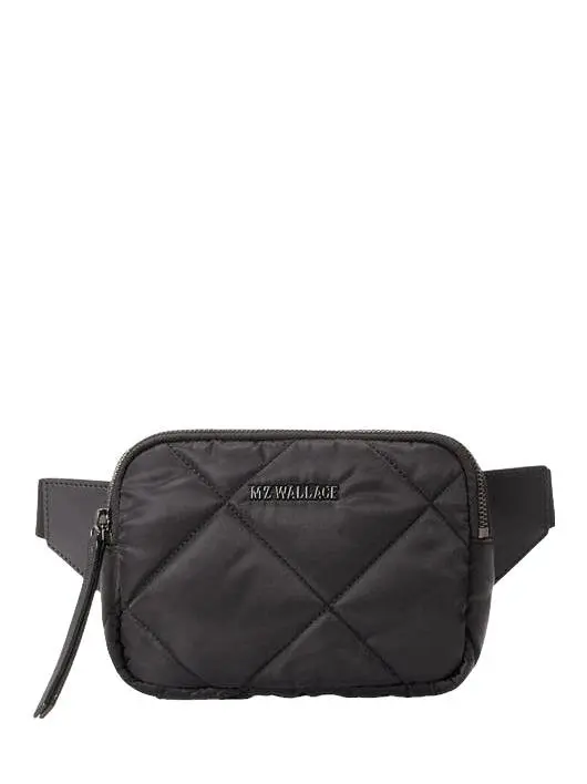 Mz Wallace Madison Quilted Belt Bag - Black