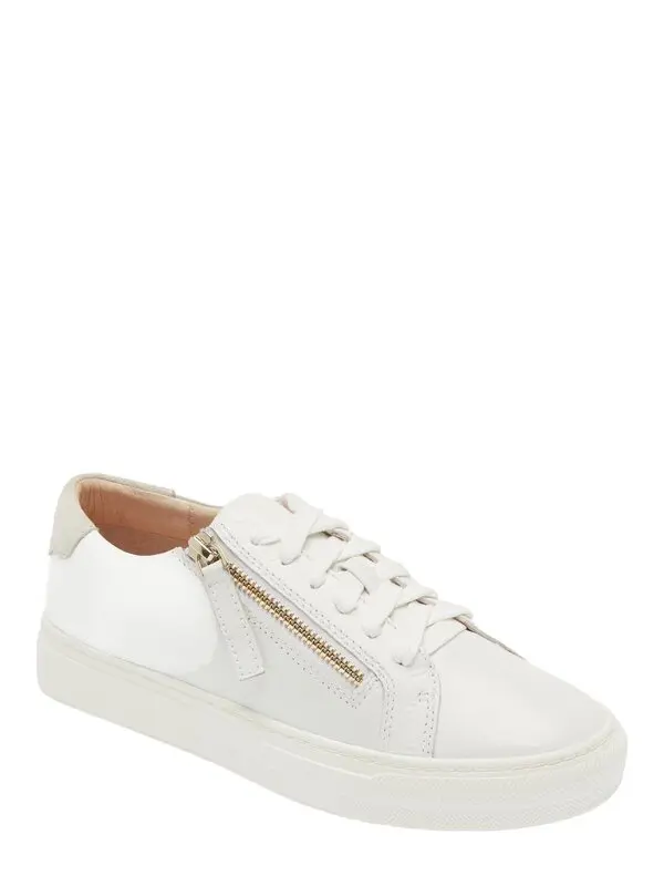 FRANKIE4 Billie Zip Sneaker - White Tumbled