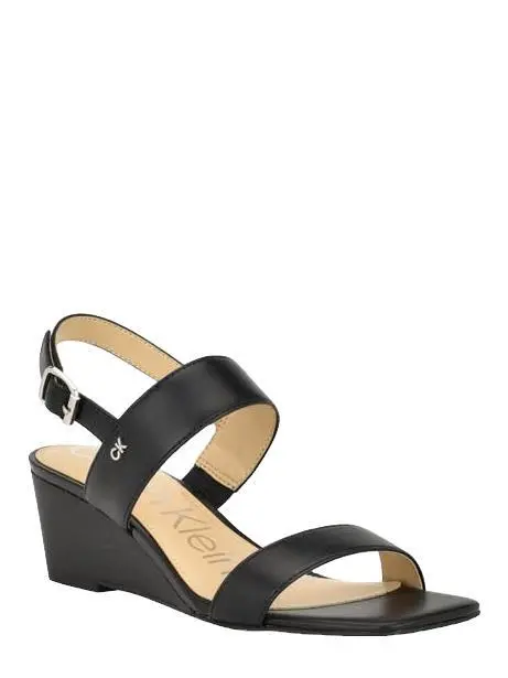 Calvin Klein Kayor Wedge Sandal - Black