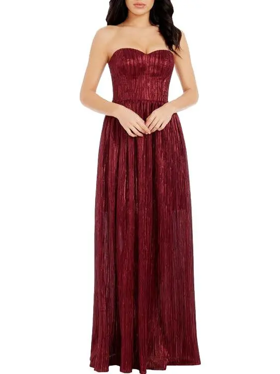 Dress The Population Audrina Gown - Port