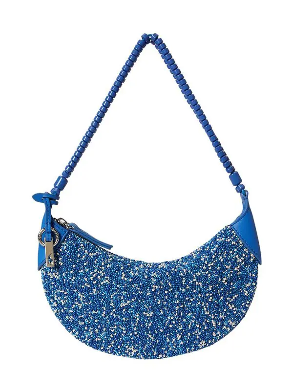 Ralph Lauren Polo Id Beaded Mini Shoulder Bag - Pool Blue