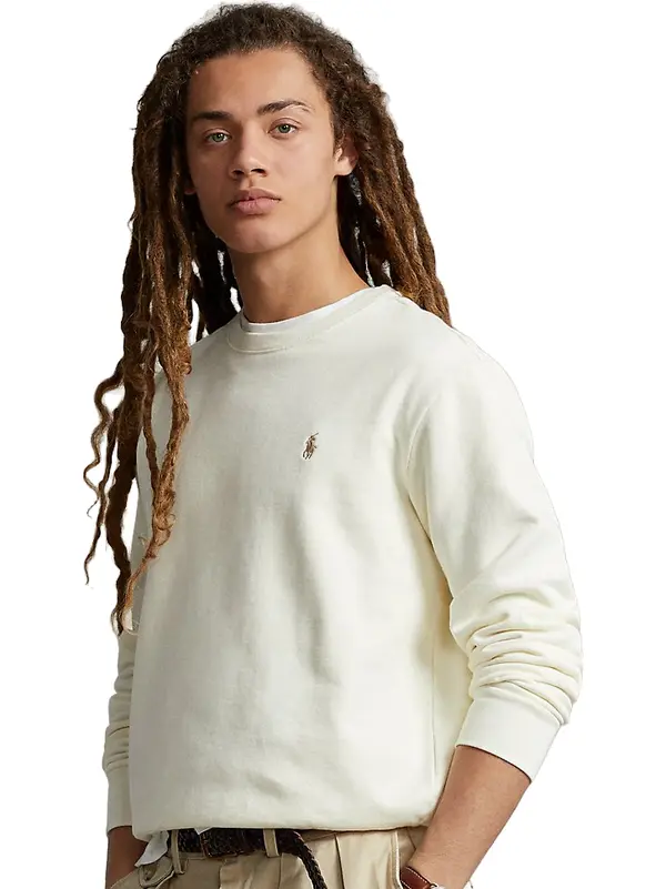 Ralph Lauren Loopback Fleece Sweatshirt - Clubhouse Cream