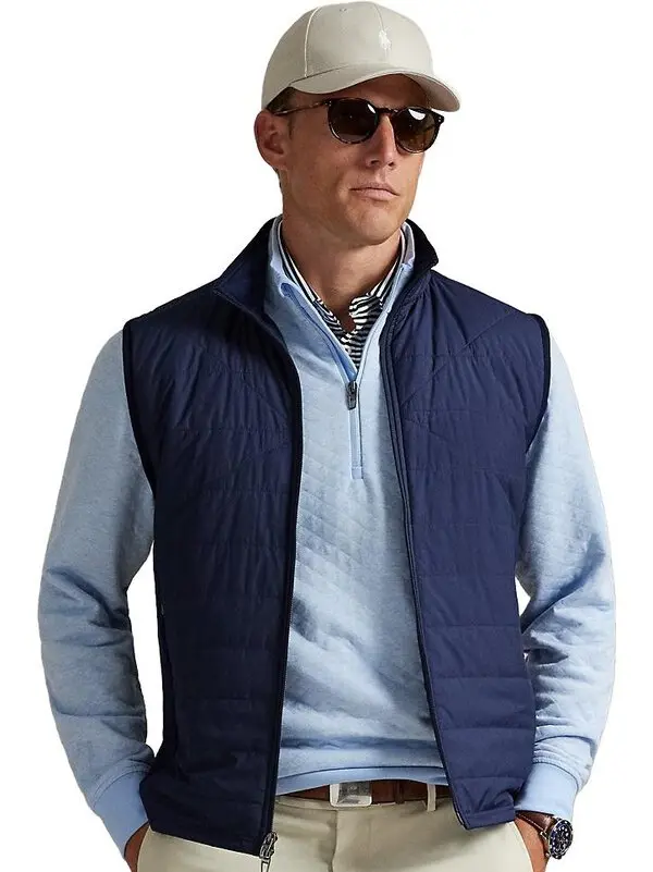 Ralph Lauren Hybrid Full-zip Vest - Refined Navy