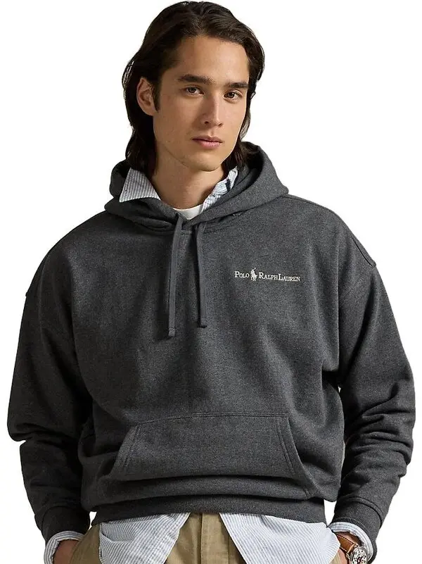 Ralph Lauren Relaxed Fit Fleece Hoodie - Barclay Heather