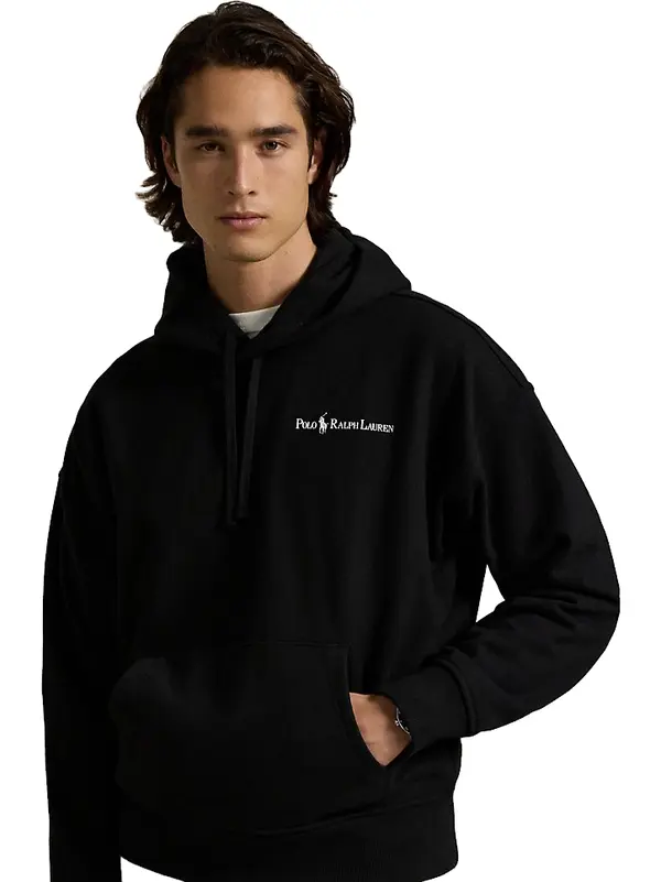 Ralph Lauren Relaxed Fit Fleece Hoodie - Polo Black