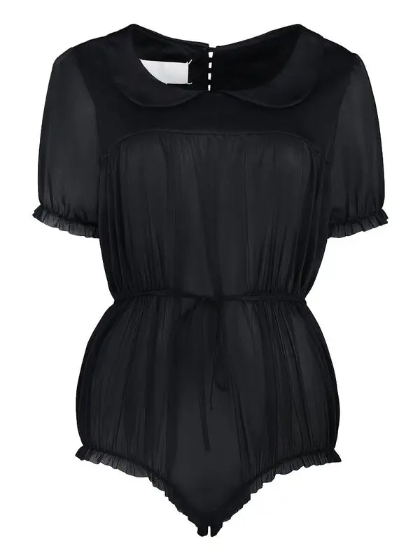 MAISON MARGIELA Nylon Bodysuit - Black