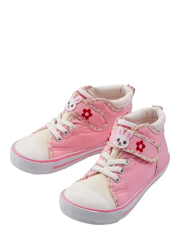 MIKI HOUSE Embroidered Sneakers - Pink