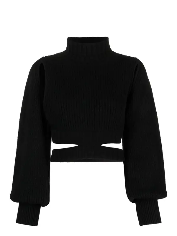 ANDREĀDAMO Roll-neck Knit Jumper - Black