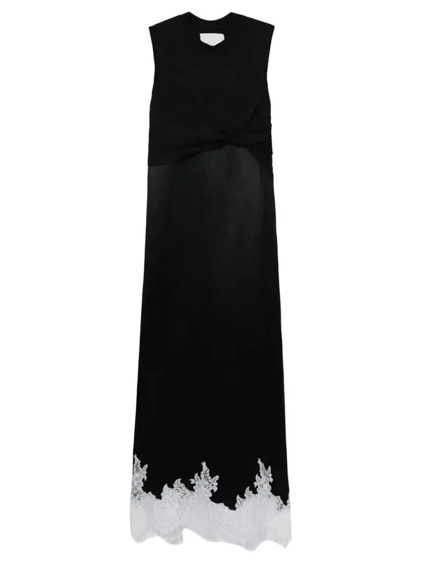 3.1 Phillip Lim Draped Cotton Midi-dress - Black