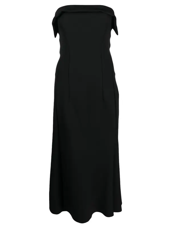 Philosophy Di Lorenzo Serafini Strapless Midi Dress - Black