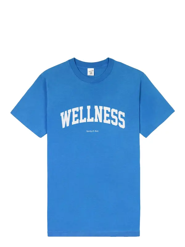 SPORTY & RICH Logo-print T-shirt - Blue