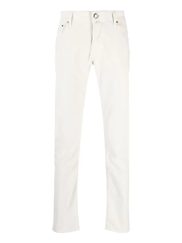 Jacob Cohen Nick Mid-rise Corduroy Jeans - Neutrals