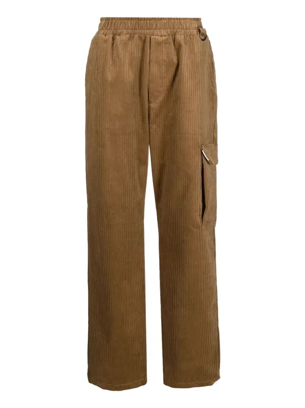 FAMILY FIRST Corduroy Straight-leg Trousers - Neutrals