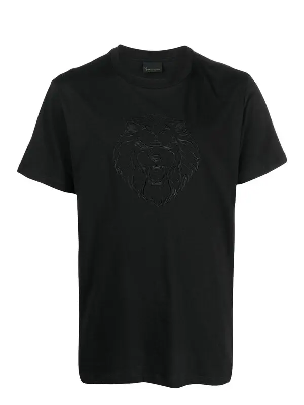 BILLIONAIRE Embroidered-motif Cotton T-shirt - Black