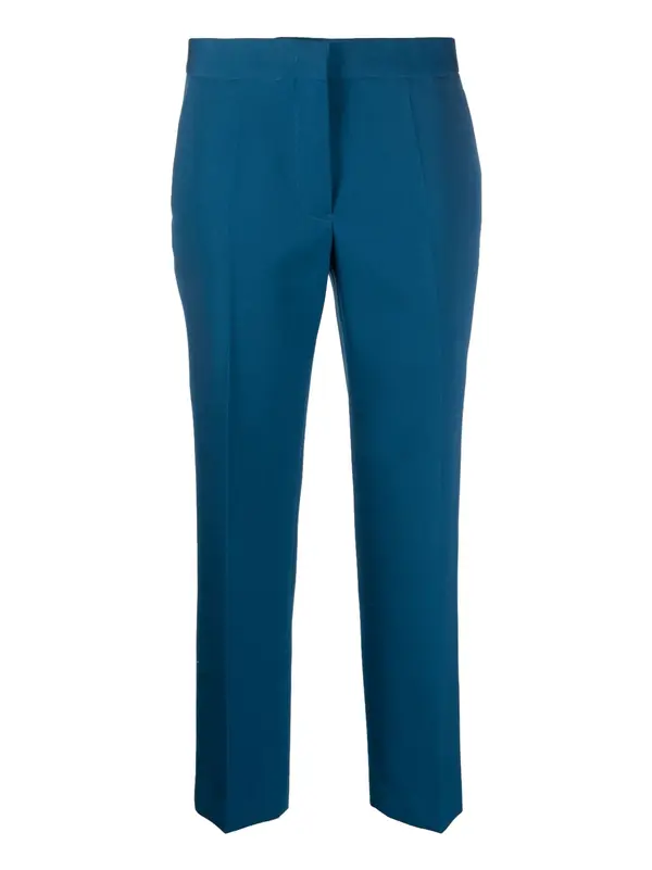 JIL SANDER Tailored Cropped Trousers - Blue