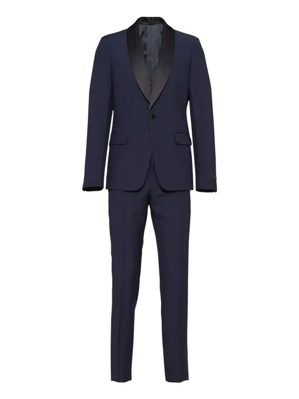 Prada Single-breasted Wool-mohair Tuxedo - Blue
