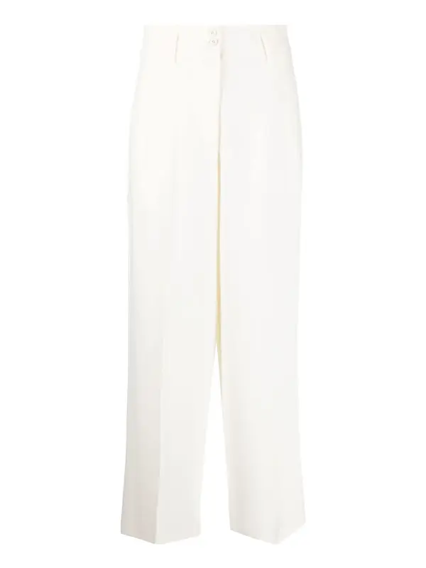 Alberto Biani Wide-leg Trousers - White