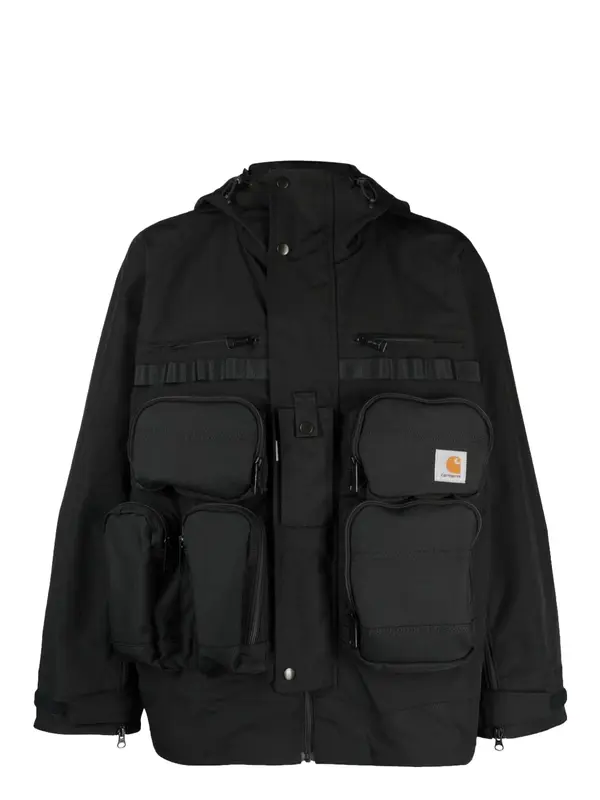 Junya Watanabe Multi-pockets Hooded Jacket - Black