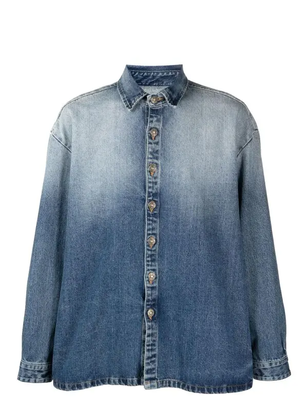 424 Gradient-effect Denim Shirt - Blue