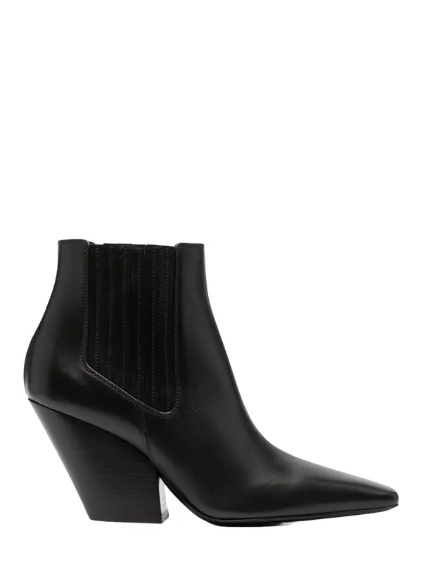 Casadei Leather Ankle Boots - Black