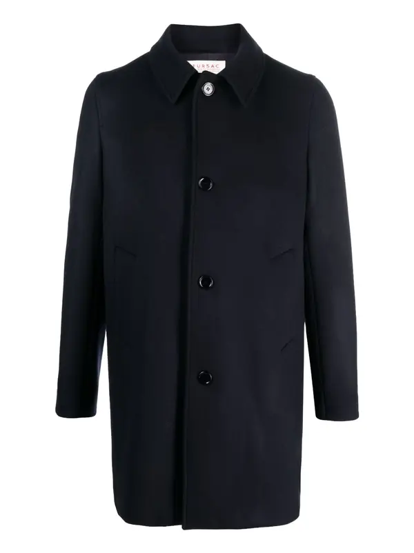 FURSAC Classic-collar Trench Coat - Blue