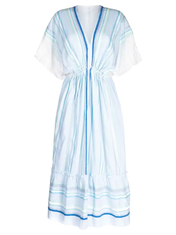 LEMLEM Ruki Striped Dress - Blue