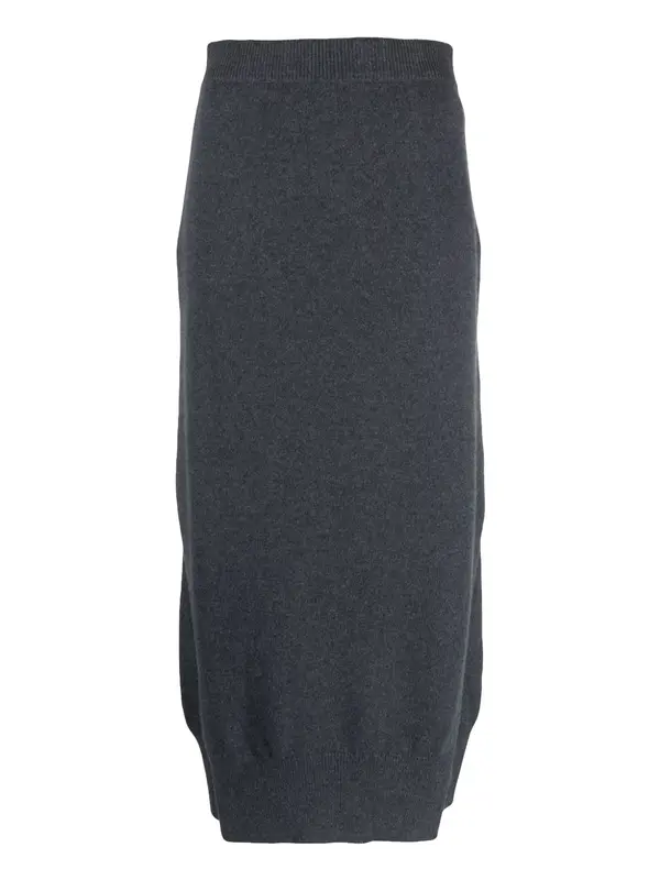 BARRIE High-waisted Knit Skirt - Grey