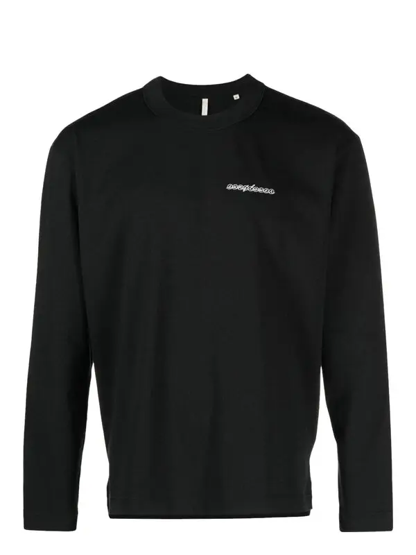 SUNFLOWER Master Logo Organic Cotton T-shirt - Black
