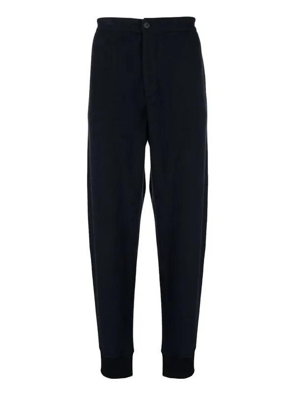 Giorgio Armani High-waist Tapered Trousers - Blue