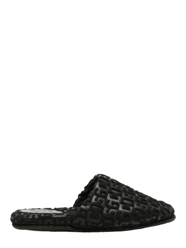 Gcds Logo-embossed Monogram Slippers - Black