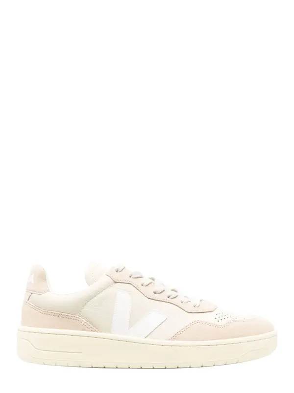 VEJA V-90 Panelled Low-top Sneakers - Neutrals
